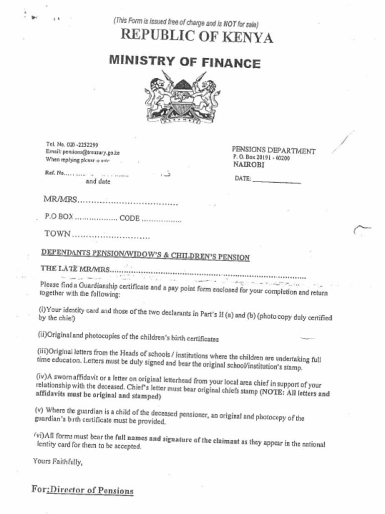 Dependents Declaration Form TSC | PDF