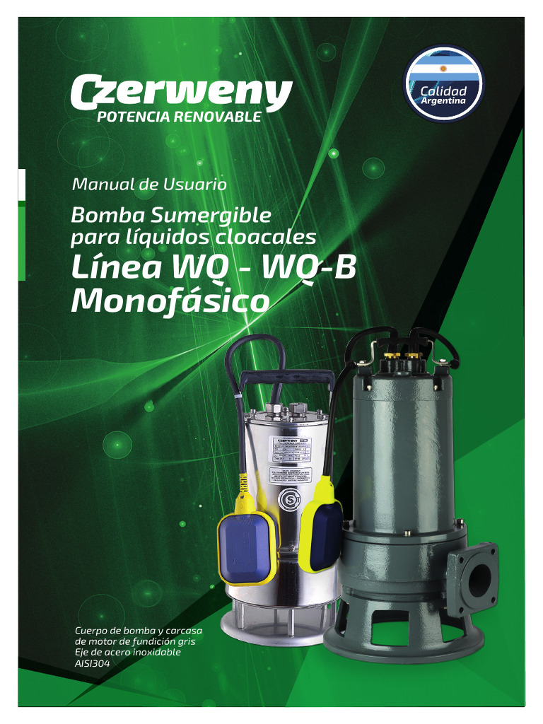 Manual Bomba Sumergible WQ-B | PDF | Bomba | Agua