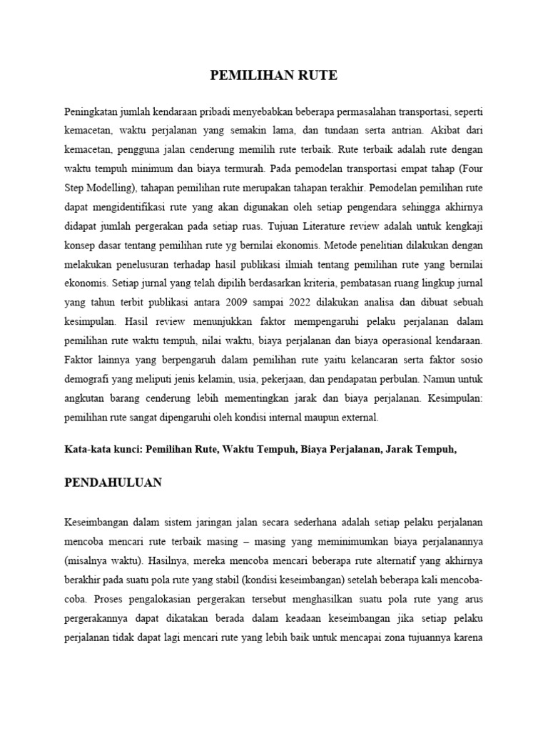 Adinda Paramitha-Revisi-Tugas-4-Pemodelan Trasnportasi-S2-Andalalin-2023 | PDF | Teknologi ...