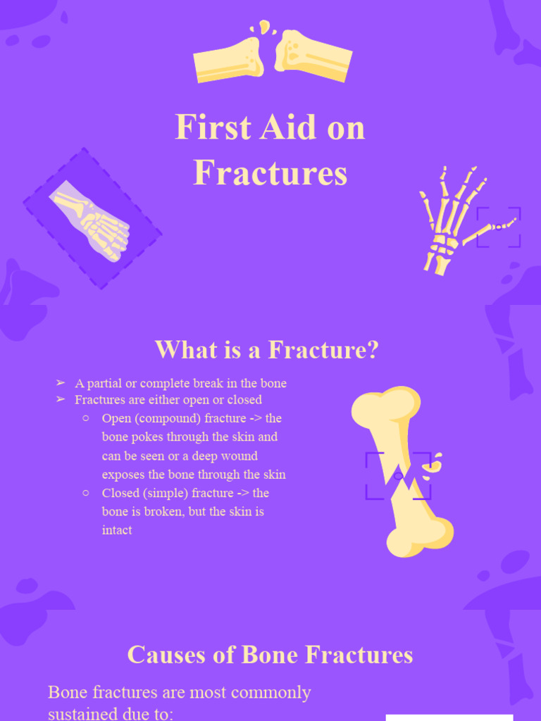 First Aid Guide for Bone Fractures | PDF | First Aid | Bone