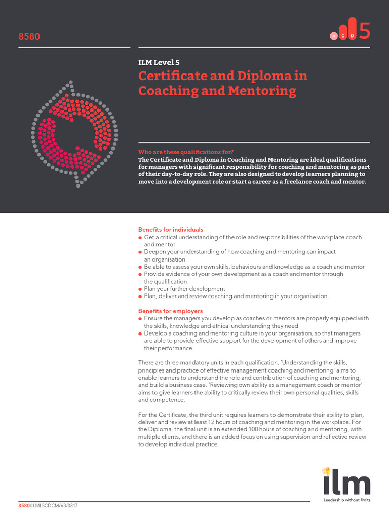 Ilm Level 5 | PDF | Mentorship | Diploma