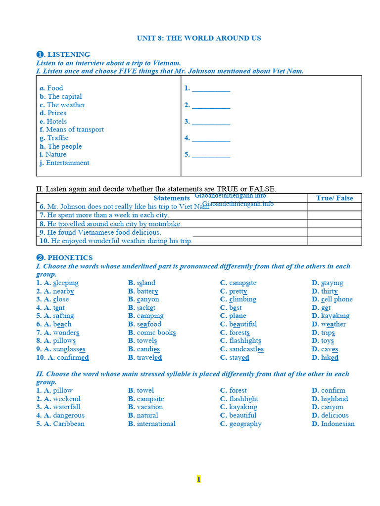 Unit 8 | PDF | Reuse | Recycling