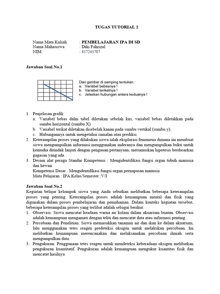 TT 2 IPA (Diki Fahrizal) | PDF