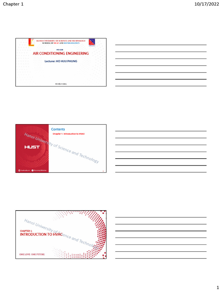 Chapter 1 - Introduction To Hvac 1.4m | PDF | Ventilation (Architecture ...