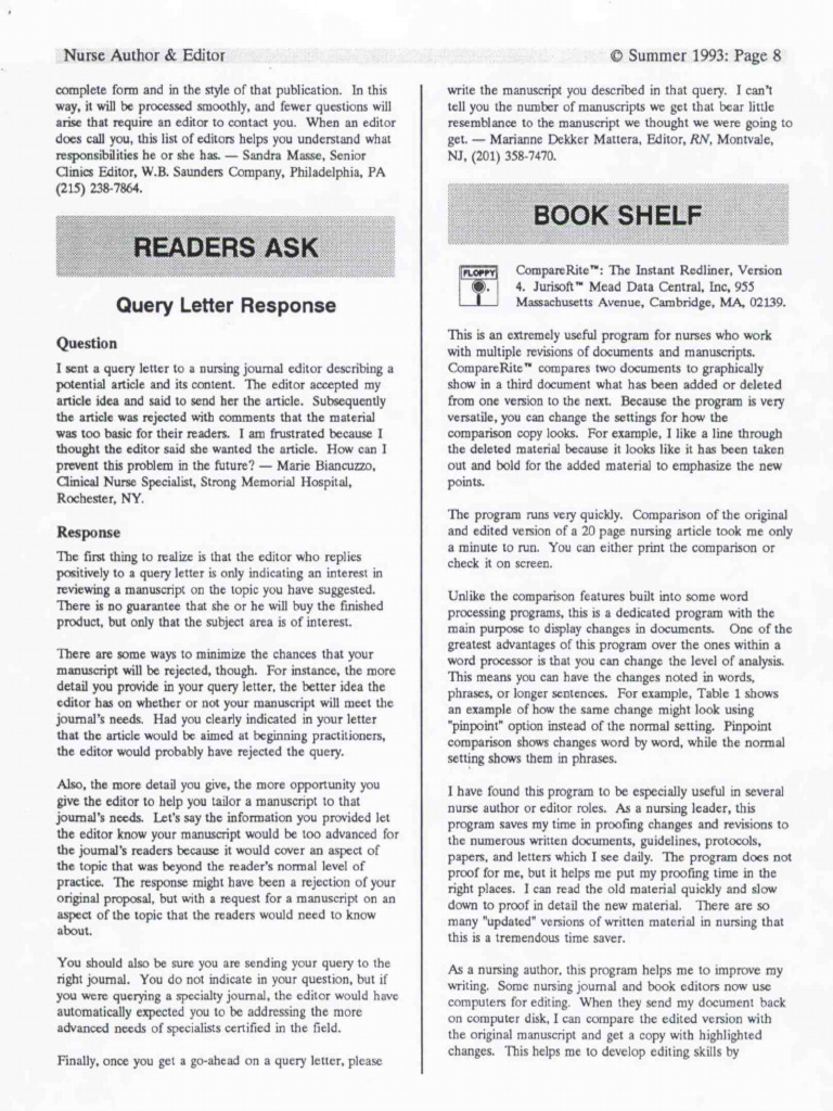 Response To Query Letter Sample | PDF