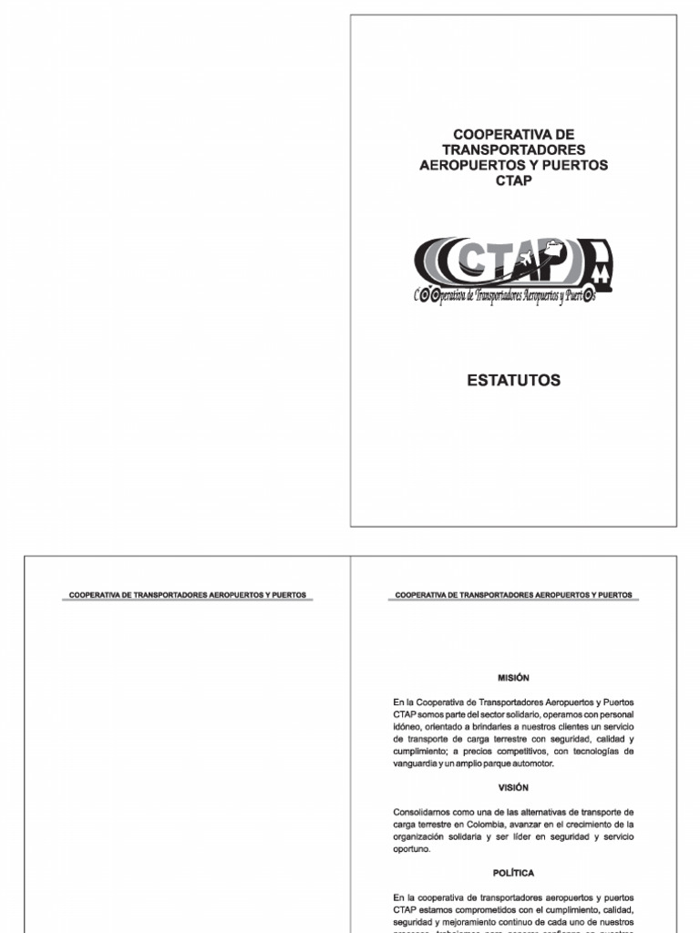 Estatutos Ctap | PDF | Cooperativa | aduana