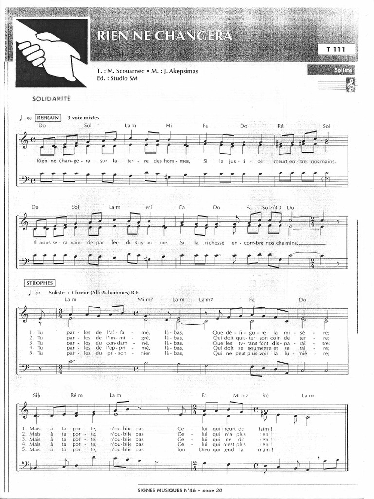 Rien Ne Changera | PDF