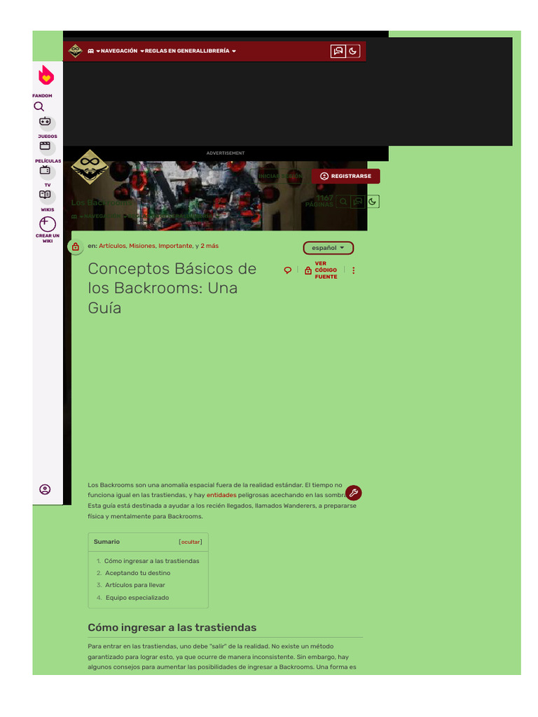 Backrooms-Fandom-Com-Es-Wiki-Conceptos BA1sicos de Los Backrooms Una Gu | PDF | Wiki