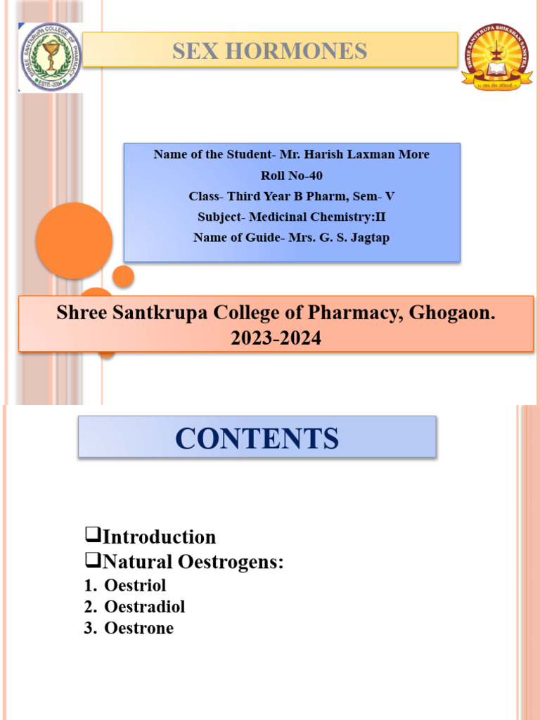 Sex Hormones Pdf Estrogen Estradiol