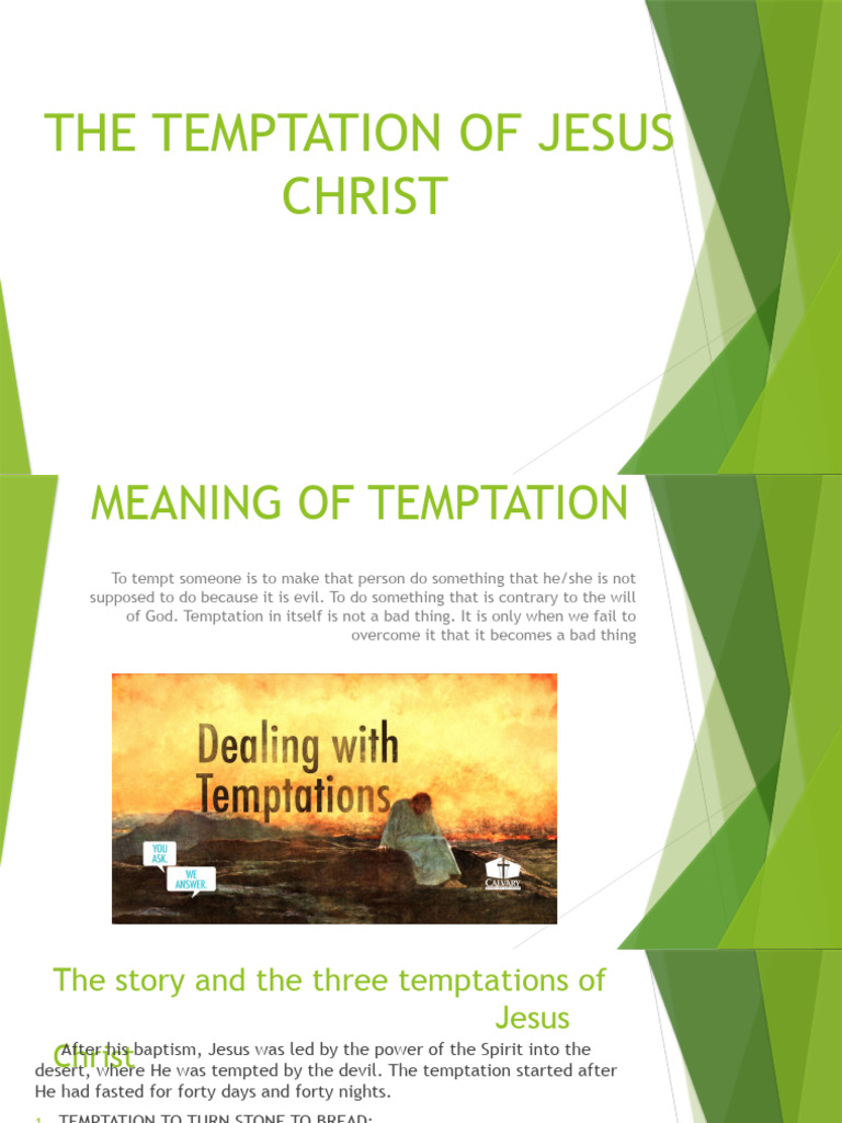 The Temptation of Jesus Christ Explained | PDF | Jesus | Theology