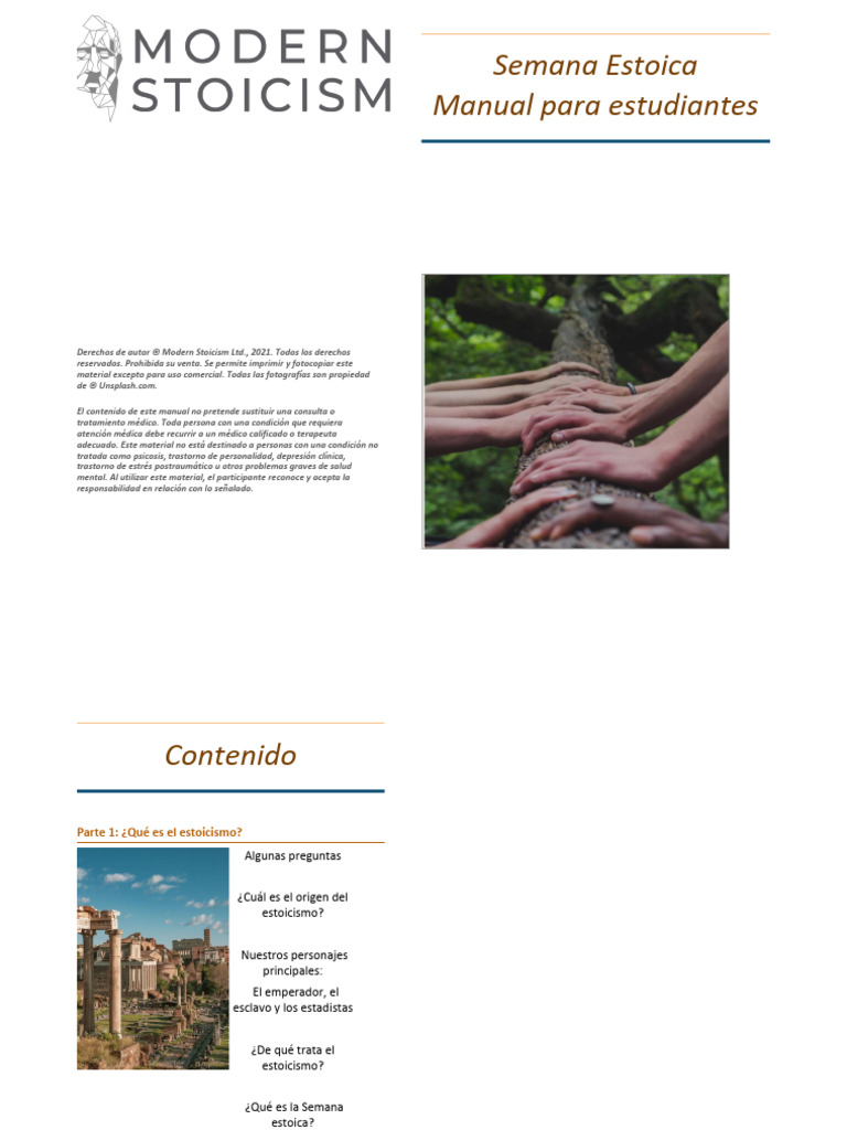 Stoic Week Students Spanish | PDF | Estoicismo | Pensamiento