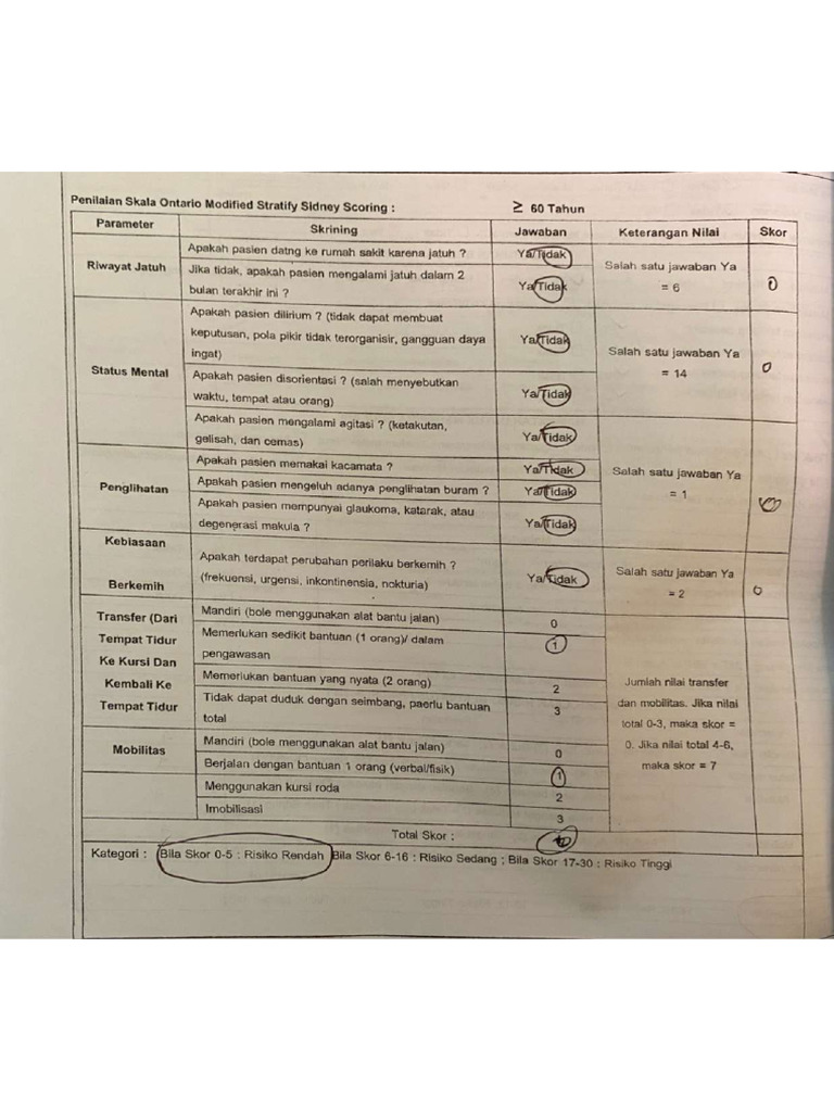 SKP 6.1 EP 2 Sidney Scoring | PDF