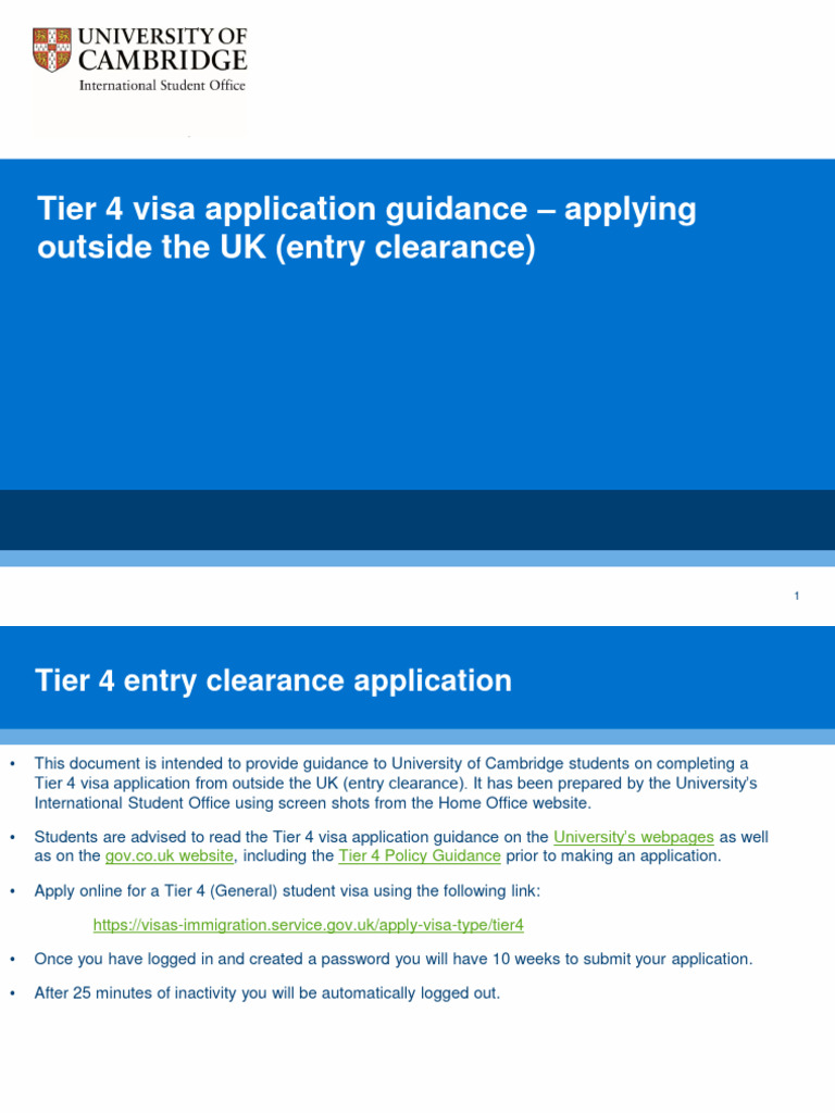 Tier 4 Visa Application Guide for Students | PDF | Travel Visa | Passport