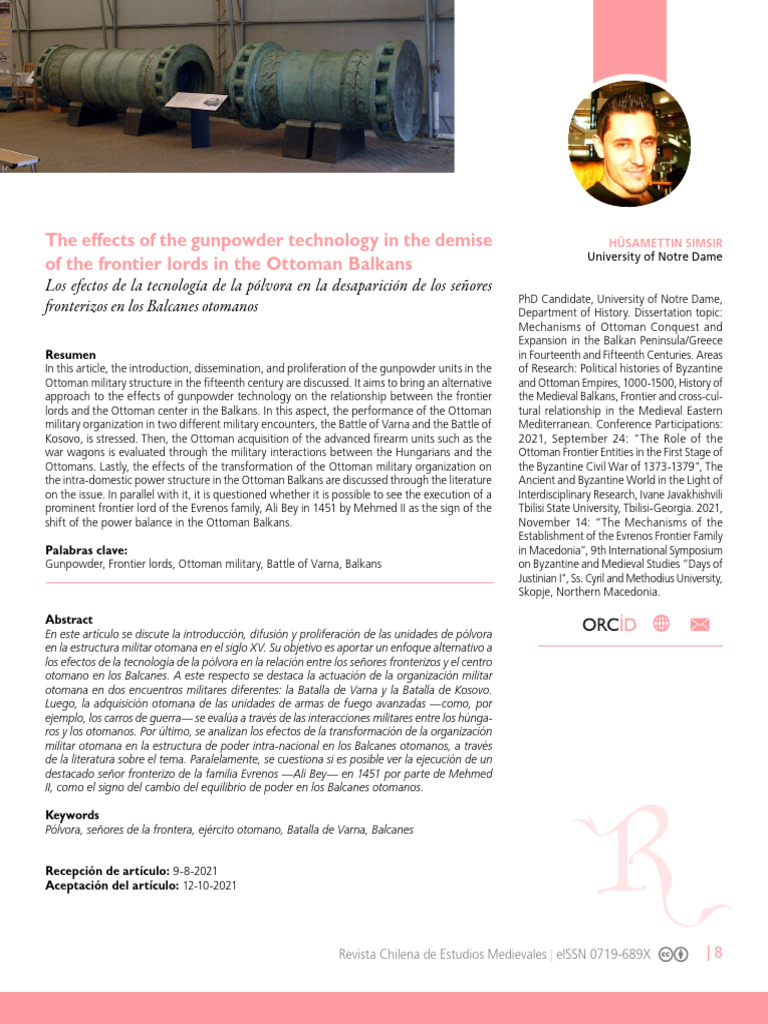 The Effects of The Gunpowder Technology in The Demise of The Frontier ...