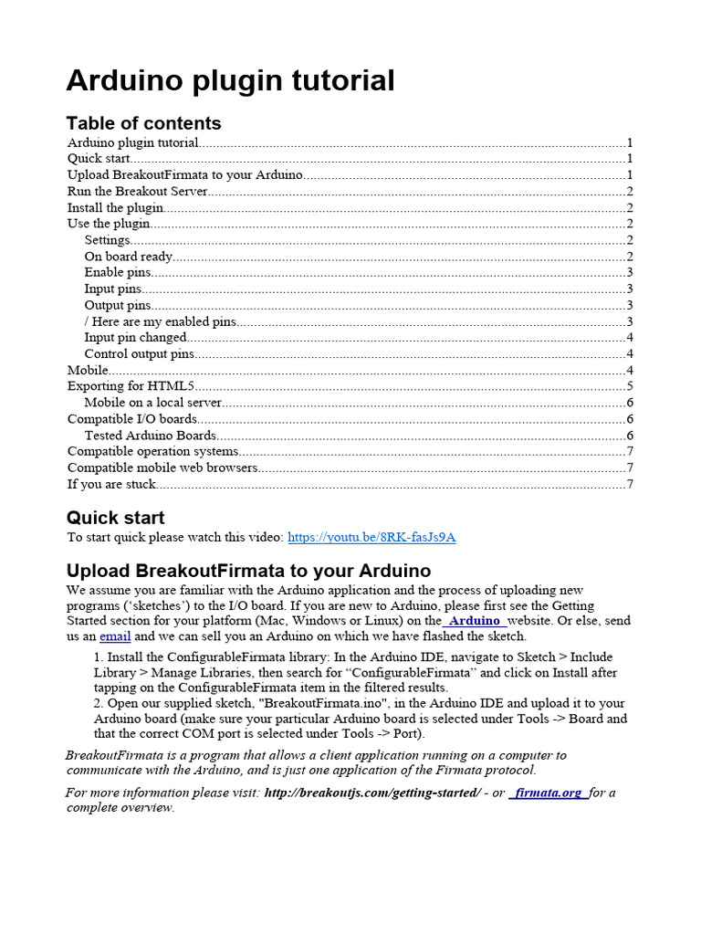 Tutorial | PDF | Arduino | Microsoft Windows
