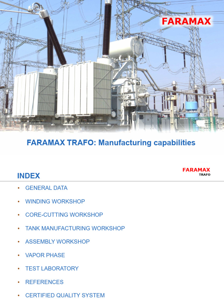 Faramax Presentation | PDF | Transformer | Electrical Engineering