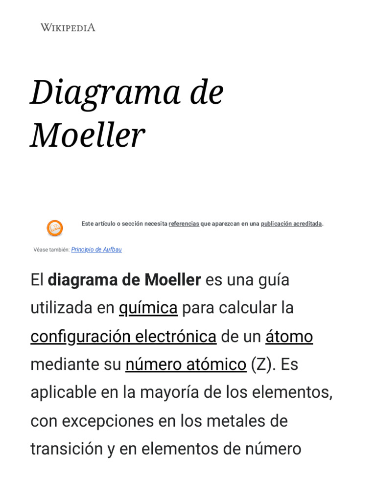 Diagrama de Moeller - Wikipedia, La Enciclopedia Libre | PDF ...