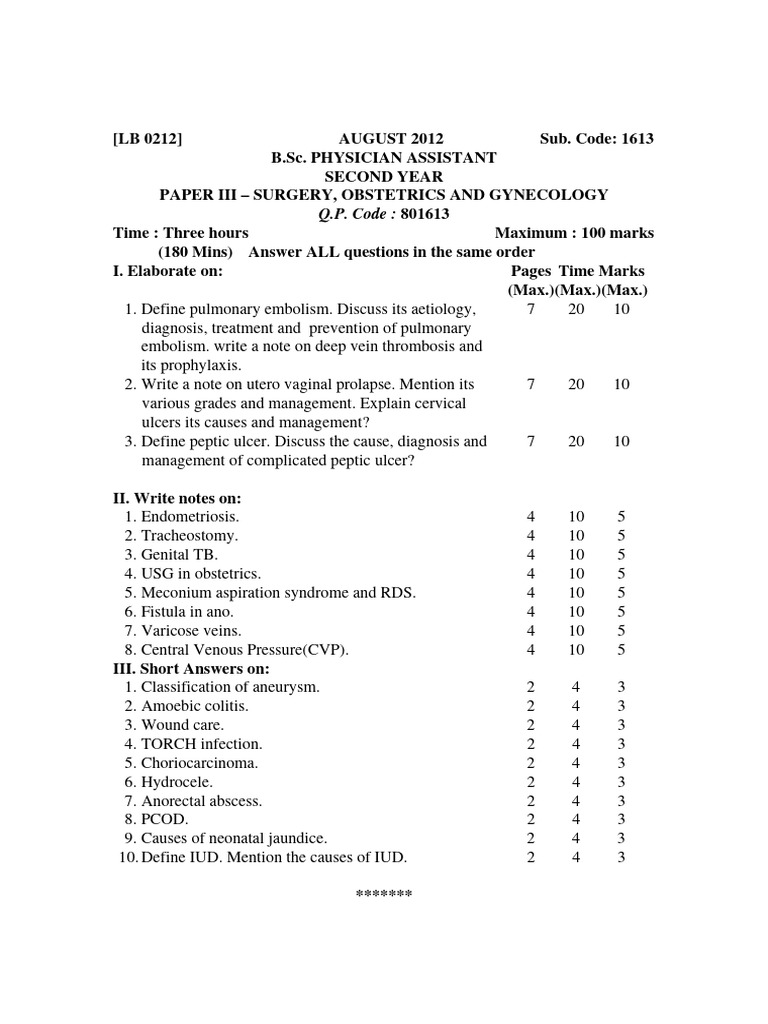 Surgery, Obstetrics and Gynaecology | PDF | Obstetrics | Pregnancy