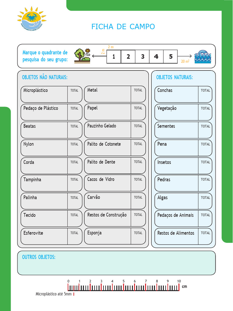 Ficha de Campo - 2023 | PDF | Lua | Geociências
