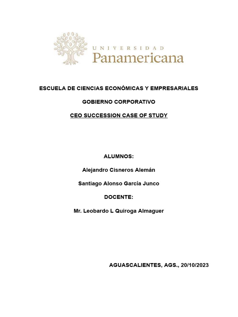 CEO Succession Planning Guide | PDF | Chief Executive Officer | Leadership