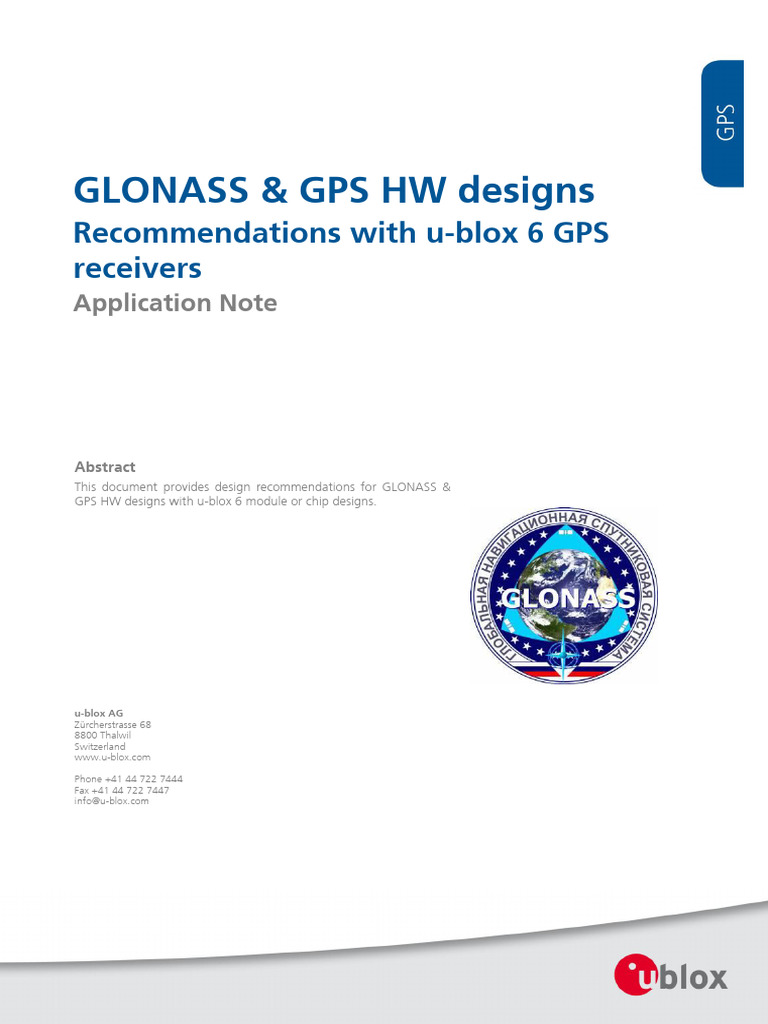 Glonass HW | Download Free PDF | Global Positioning System | Information And Communications ...