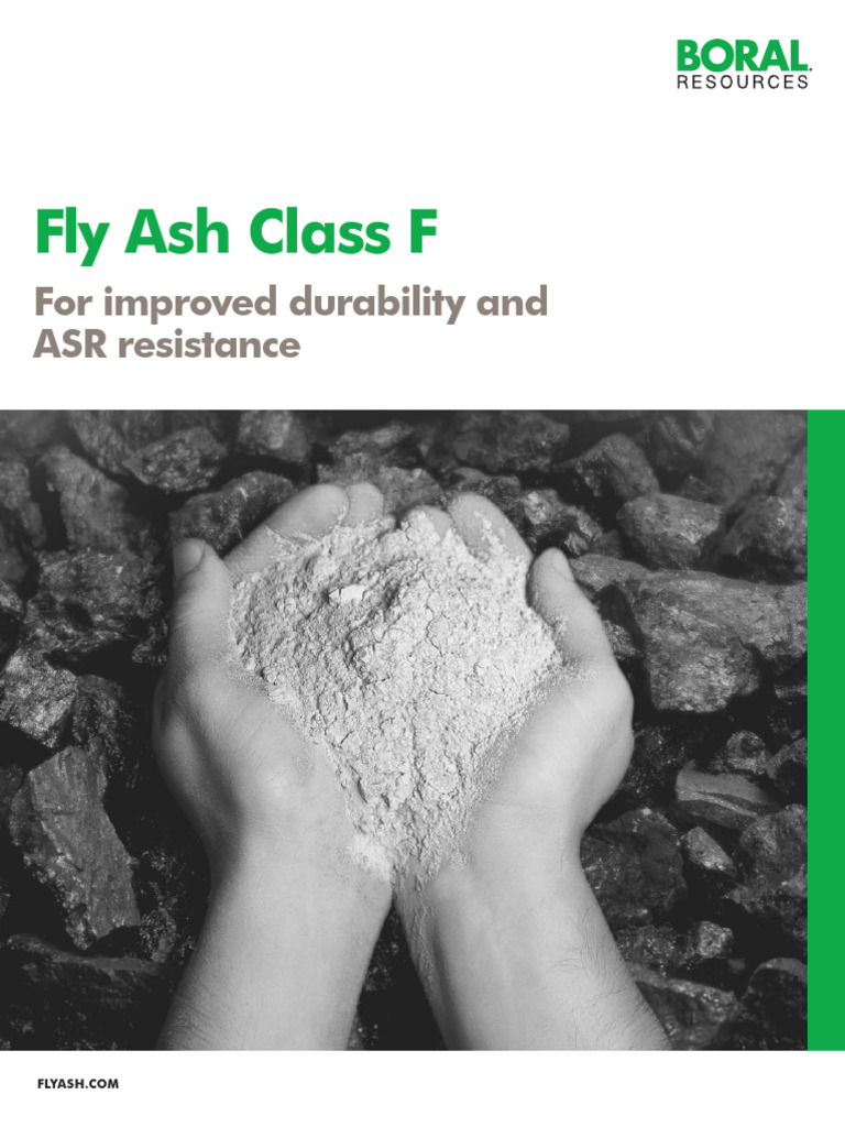 BORAL Fly Ash Class F Brochure 7 10 19 | PDF | Concrete | Fly Ash