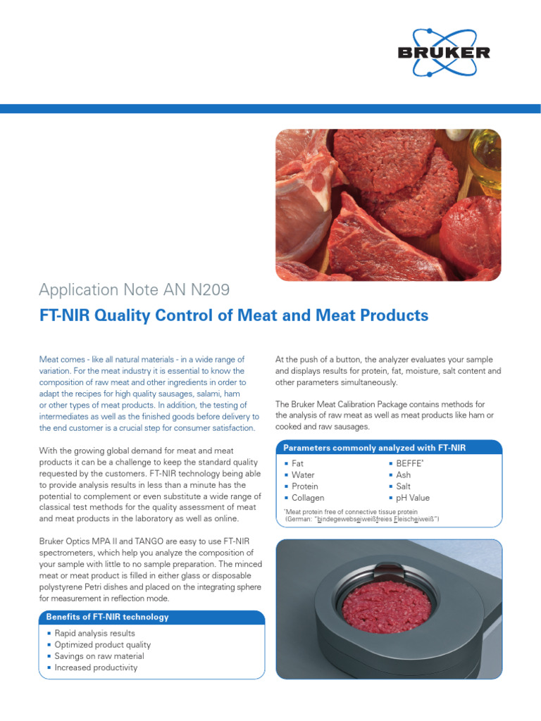 Meat and Meat Products by FTNIR | Download Free PDF | Meat | Sausage