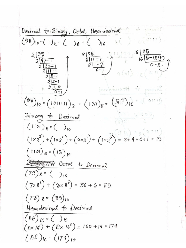 Number Systems Handnote | PDF