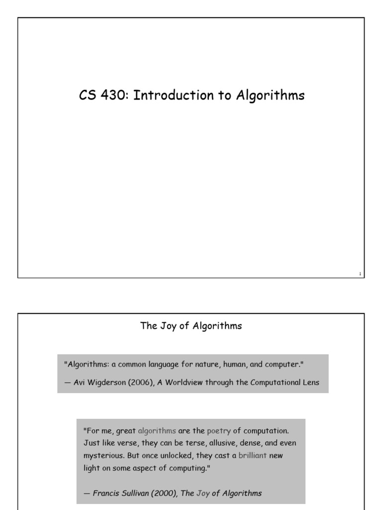 Lec01introF23 PDF | PDF | Logarithm | Time Complexity