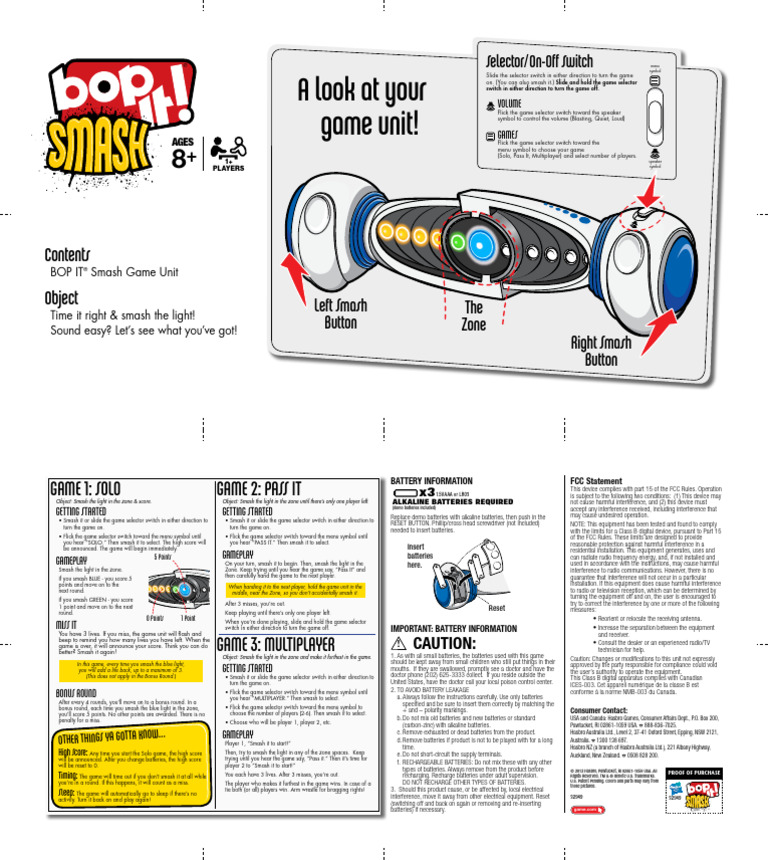 Bop It Smash | PDF | Electromagnetic Interference | Radio