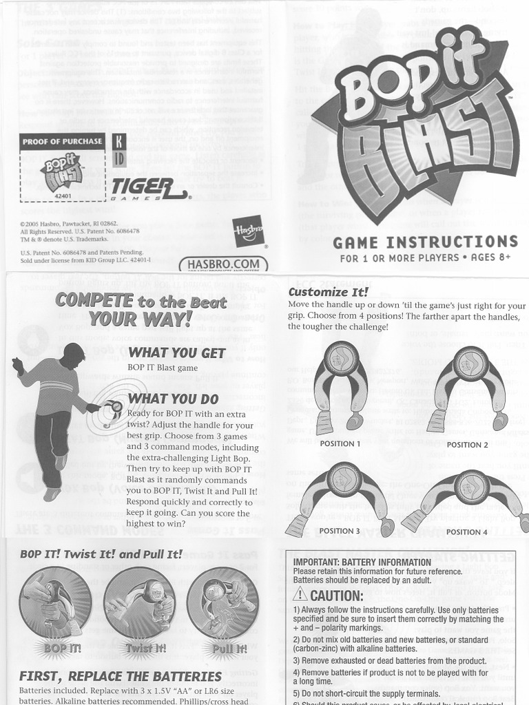 Bop It Blast | PDF