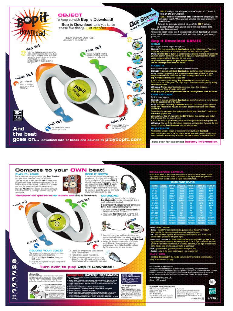 Bop It DownLoad | PDF | Computer Engineering | Information And Communications Technology