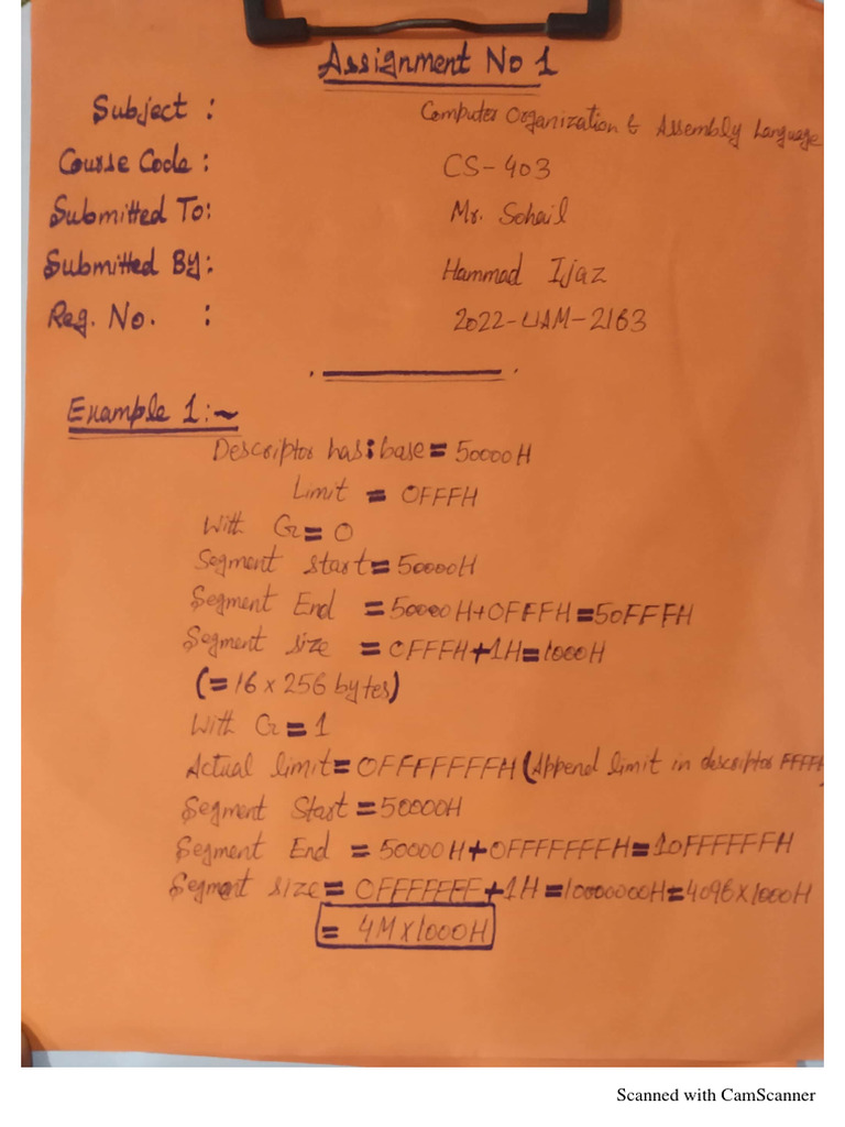 Hammad Ijaz 2022 Uam 2163 | PDF