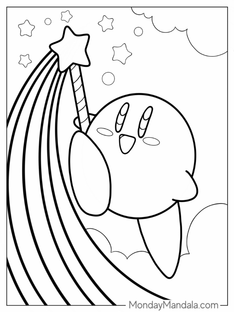 Kirby With Magical Wand | PDF