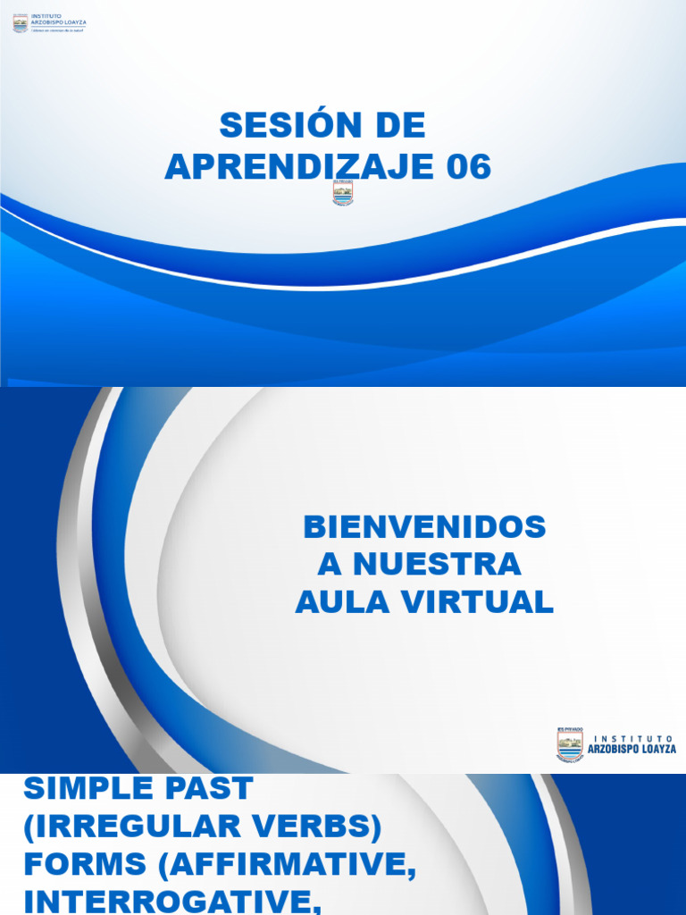 Sesion de Aprendizaje 6 | PDF | Verb | Cognitive Science