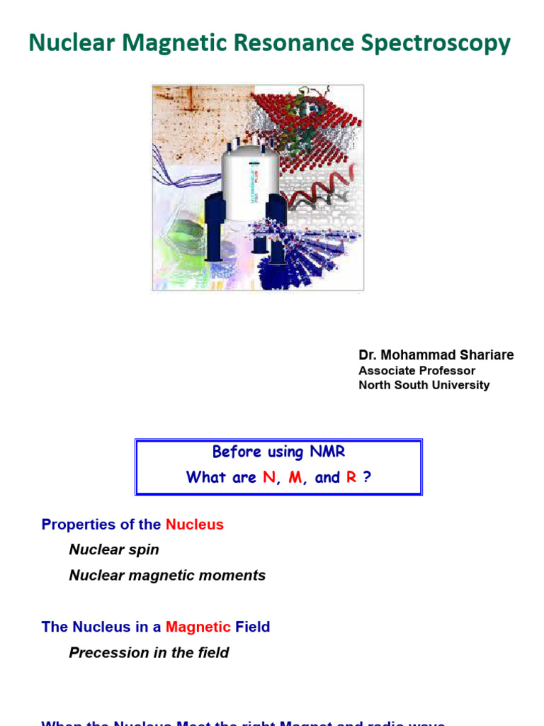 NMR Nsu | PDF | Nuclear Magnetic Resonance | Nuclear Magnetic Resonance ...