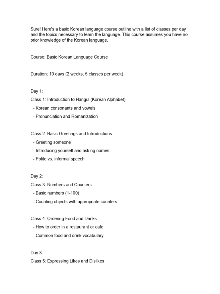 Korean Basic Course | PDF | Korean Language | Grammatical Tense