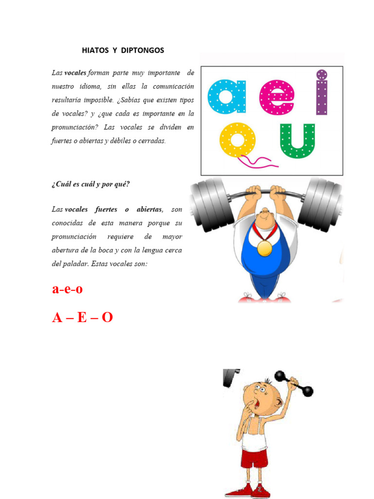 Hiatos y Diptongos Damian | PDF