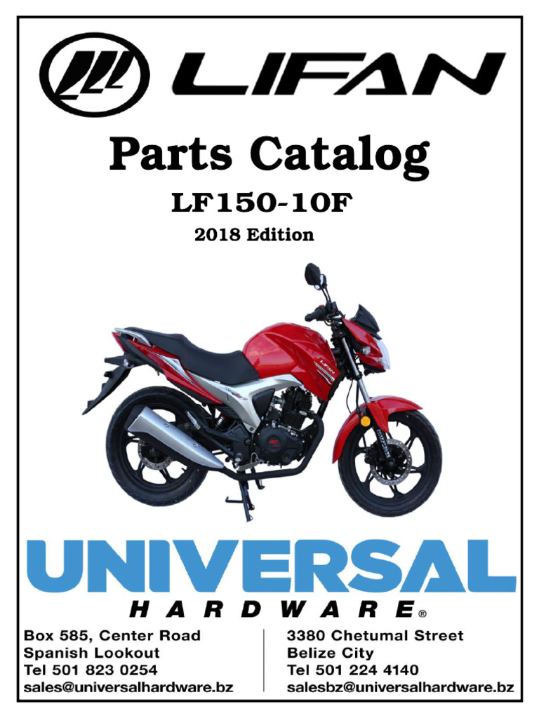 LF150 10F Parts Catalogue | PDF | Clutch | Piston