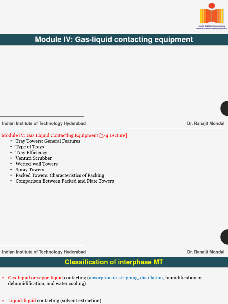 Module IV - Part A | PDF | Chemical Process Engineering | Physical Chemistry