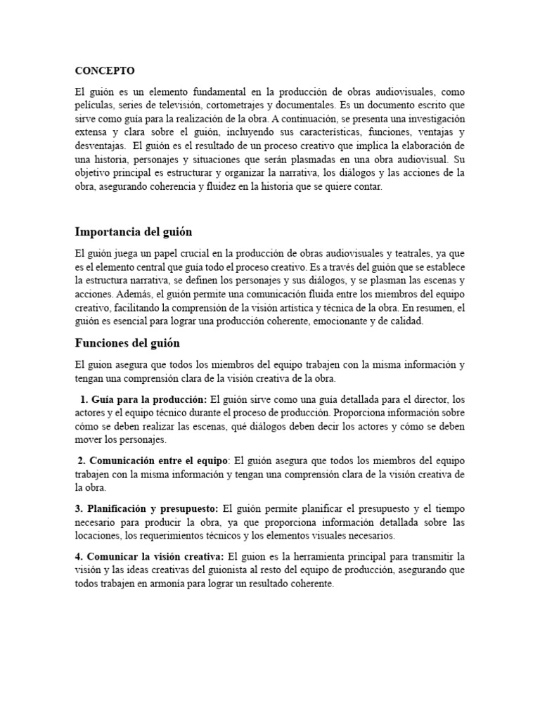 El GUION | PDF | Presupuesto | Información