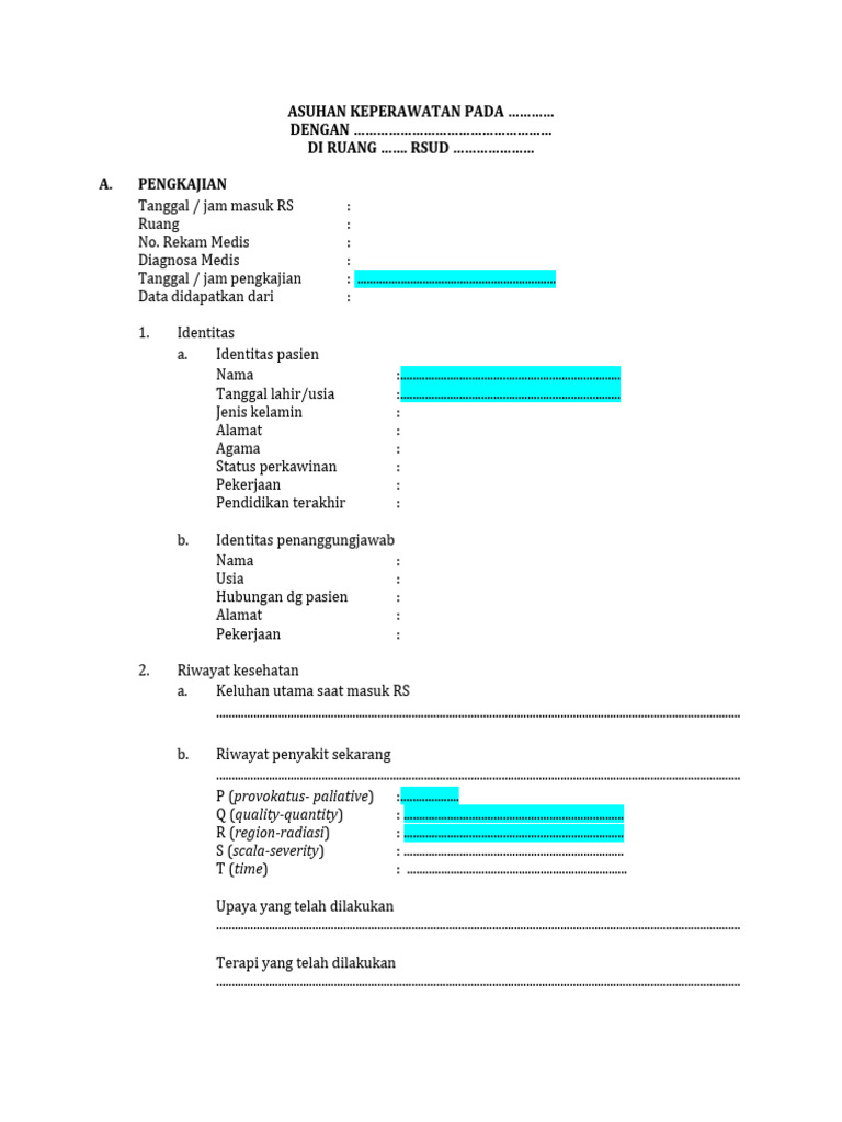 Format Askep KDP | PDF