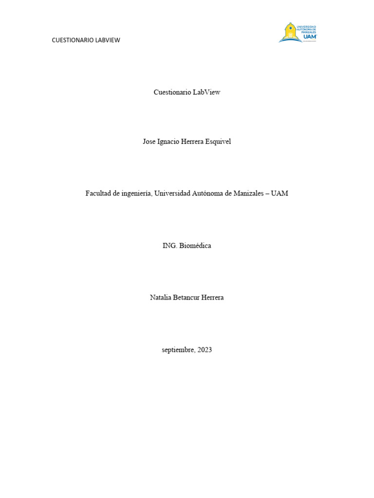 Taller LABVIEW | PDF | Tipo de datos | Adquisición de datos