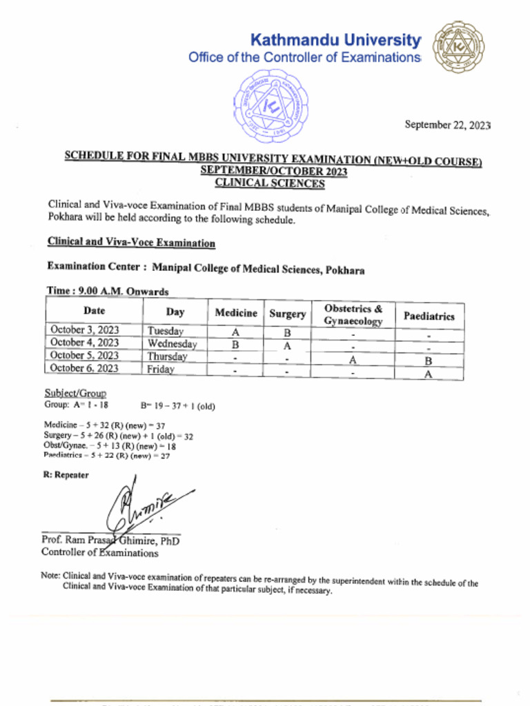 Final Mbbs Practical Exam Sep Oct 2023 | PDF
