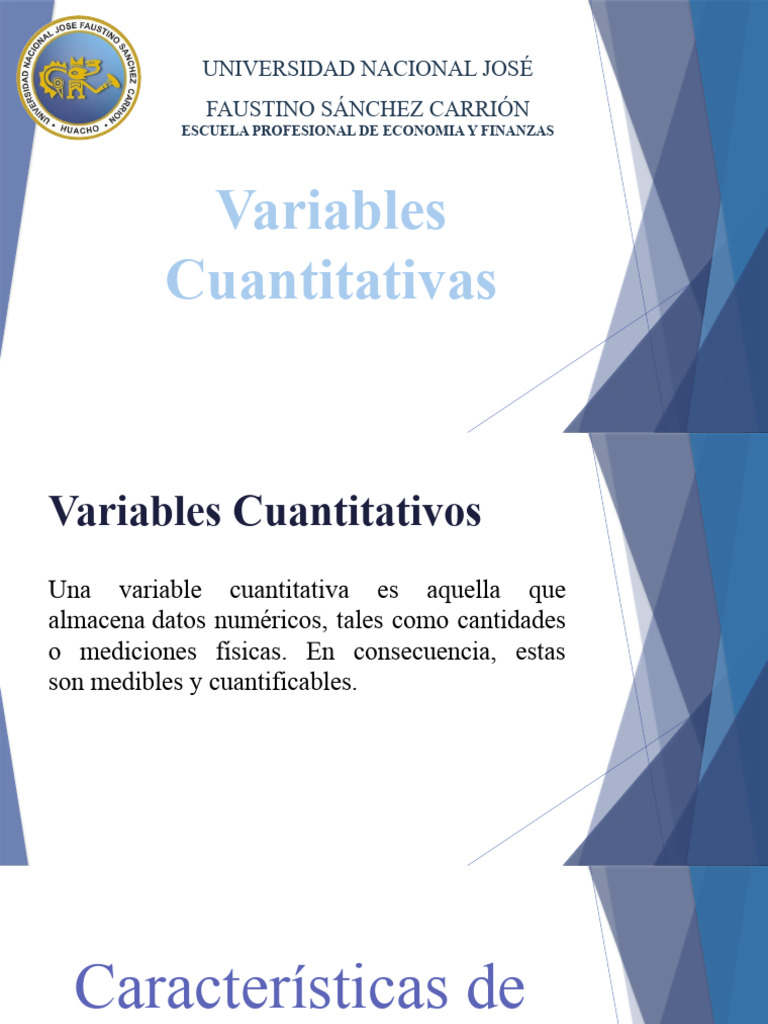 Variable Cuantitativa | PDF | Medición | Nivel de medida