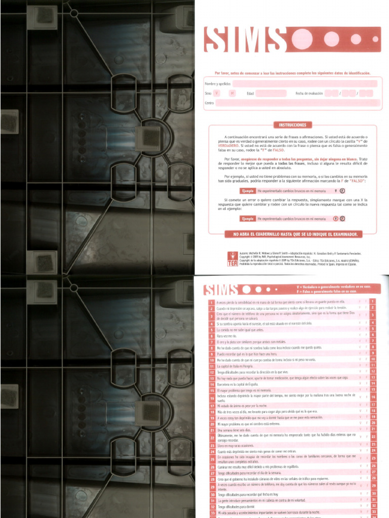 Cuadernillo Sims | PDF