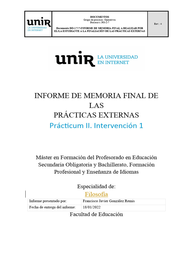 Practicum II | PDF | Conocimiento | Evaluación