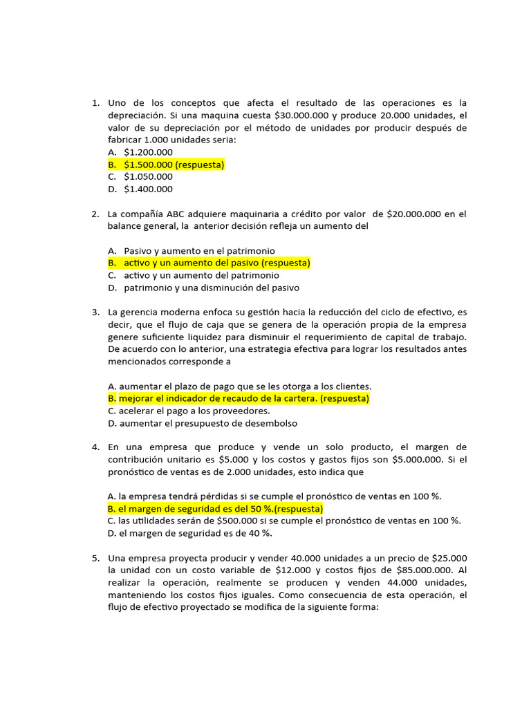 Preguntas Saber Pro 2023.2 | PDF | Presupuesto | Dinero