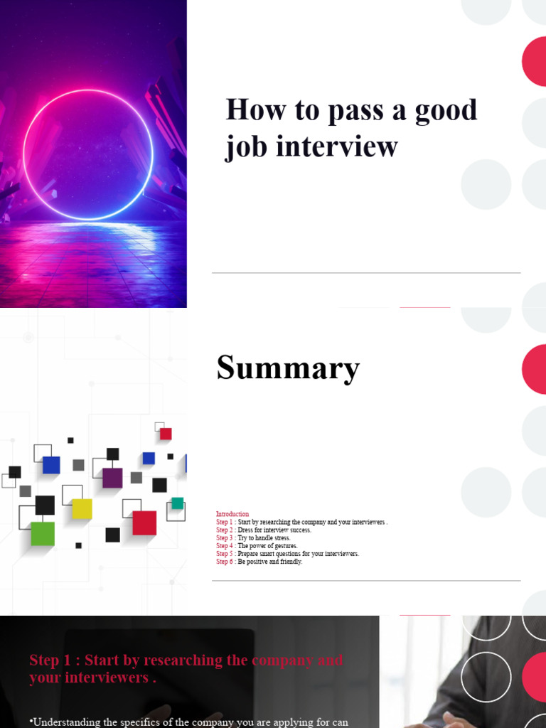 How To Pass A Good Job Interview | PDF | Job Interview | Behavioural Sciences