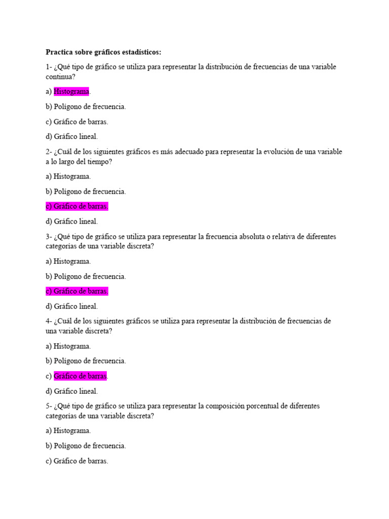 Practica De Graficos Estadisticos 2 Pdf